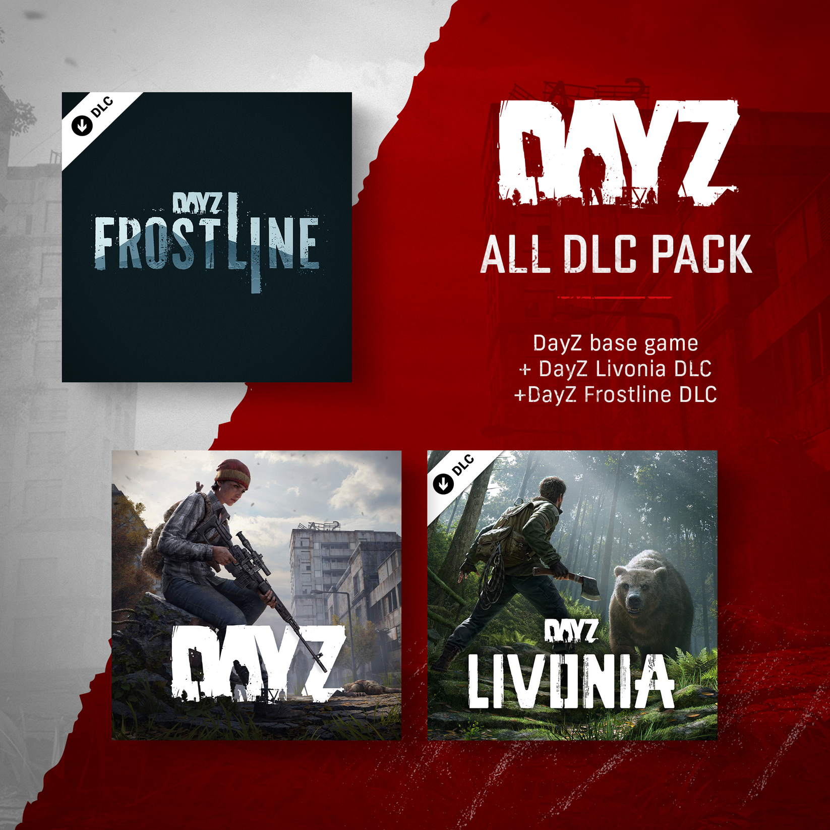 DAYZ + LIVONIA + FROSTLINE | ALL DLC DIGITAL STEAM KEY BUNDLE – BOHEMIA ...