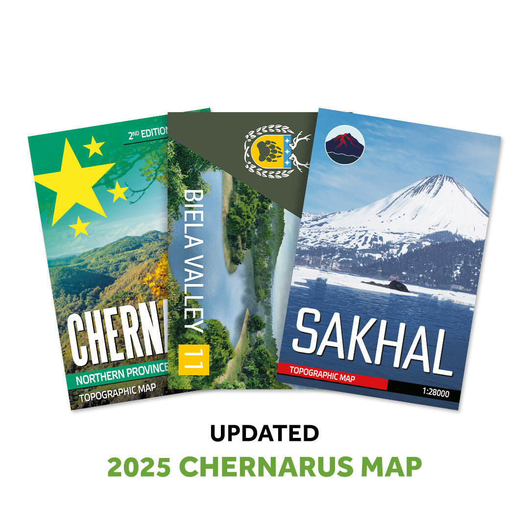 DAYZ - CHERNARUS + LIVONIA + FROSTLINE SAKHAL PRINTED MAPS COMPLETE BU ...