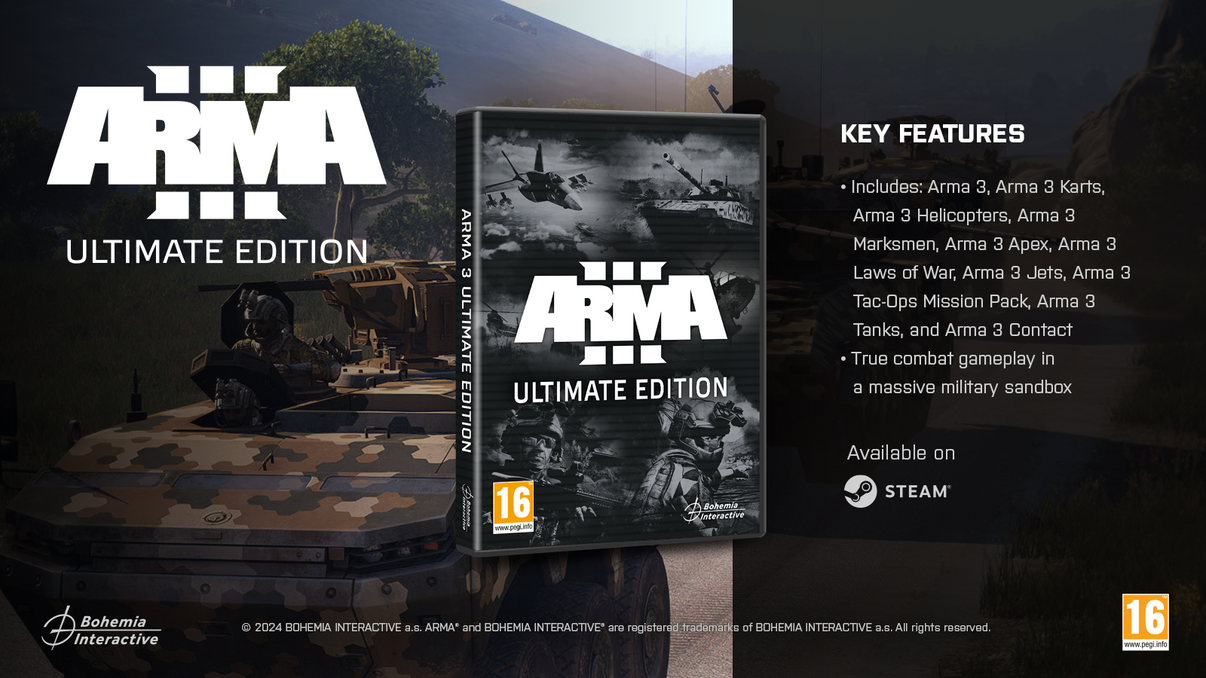 ARMA 3 - ULTIMATE EDITION | DIGITAL STEAM KEY – BOHEMIA INTERACTIVE
