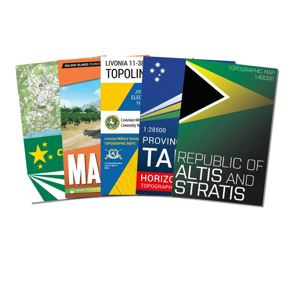 ARMA PRINTED MAP COLLECTION (5 PCS, 6 MAPS) – BOHEMIA INTERACTIVE